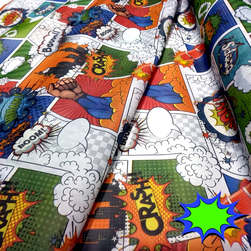 TNT Estampado HQ Super-Heróis Liga da Justiça 1,50m X 1,40m | Shopee Brasil