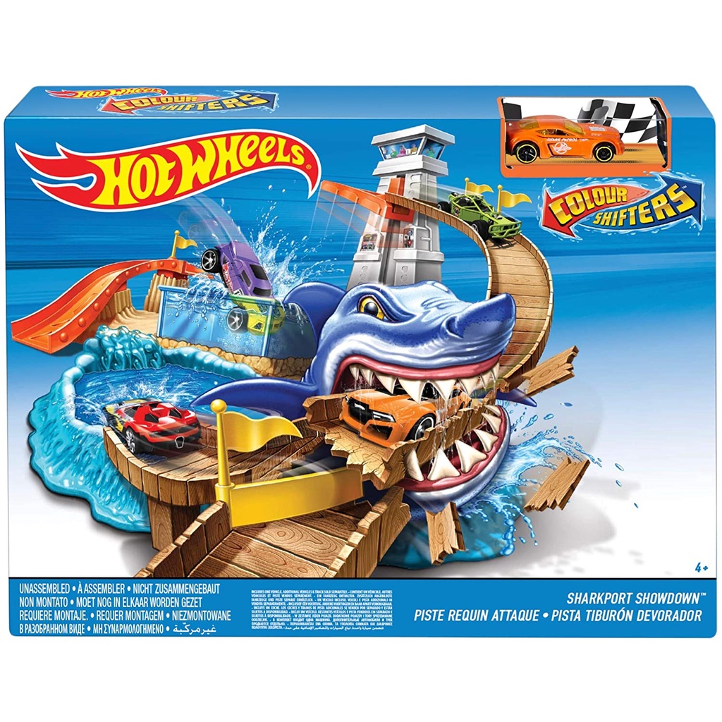 Pista Hot Wheels Track Builder Ataque Do Tubarão - Faz a Boa!