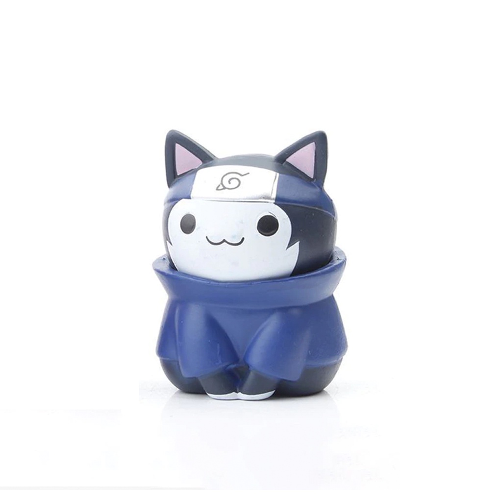 Mini Action Figure Naruto Cat - 100% PVC - Bonecos Anime - Sasuke ...