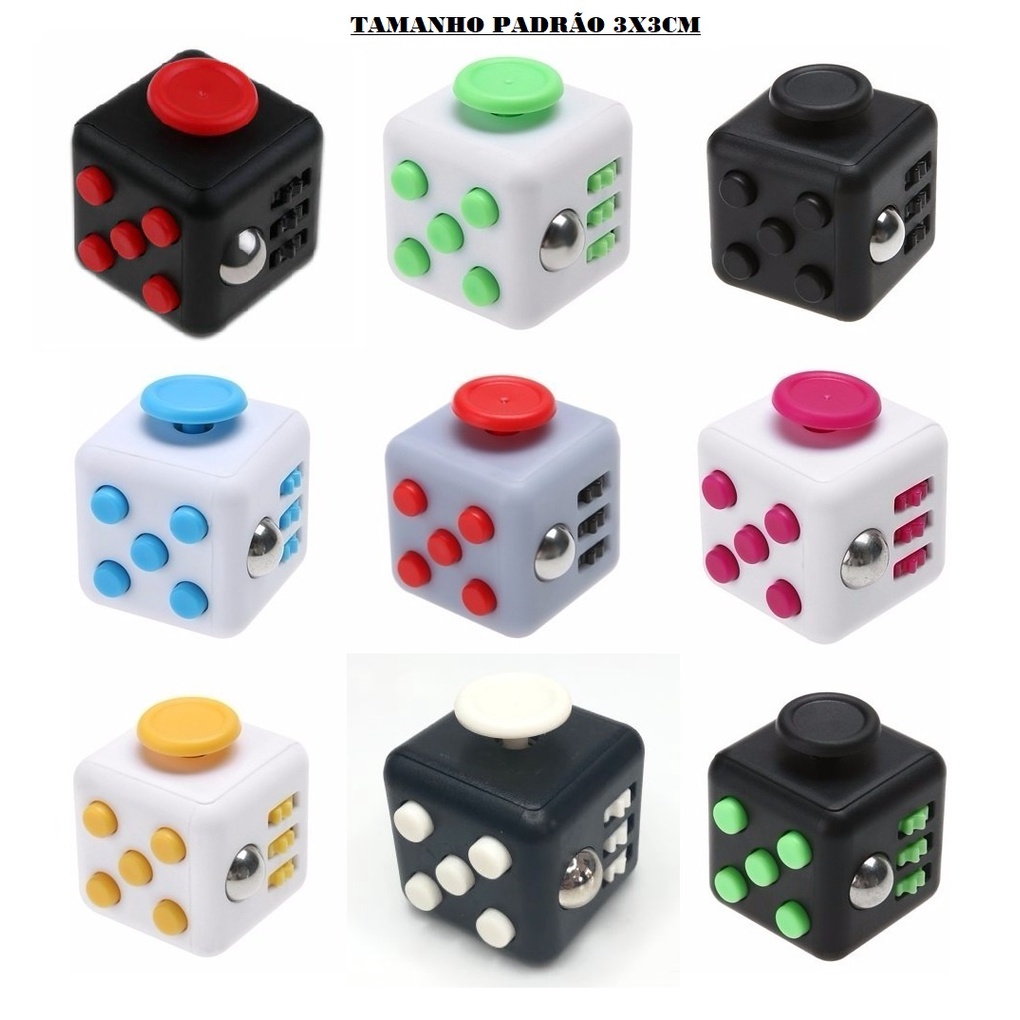 Fidget Mini Cubo Dado Brinquedo Anti Stress Ansiedade | Shopee Brasil
