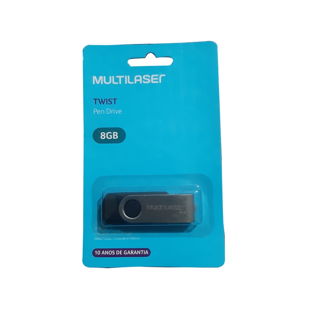 Pen drive 8gb Multilaser Twist PD587 Original | Shopee Brasil