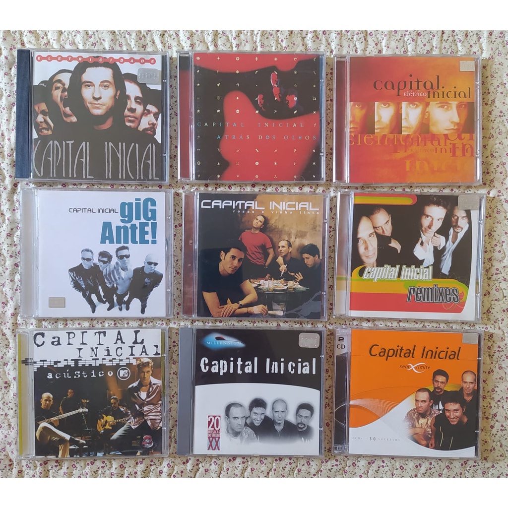 cd Capital Inicial (combo 9 cds sendo 1 duplo) | Shopee Brasil