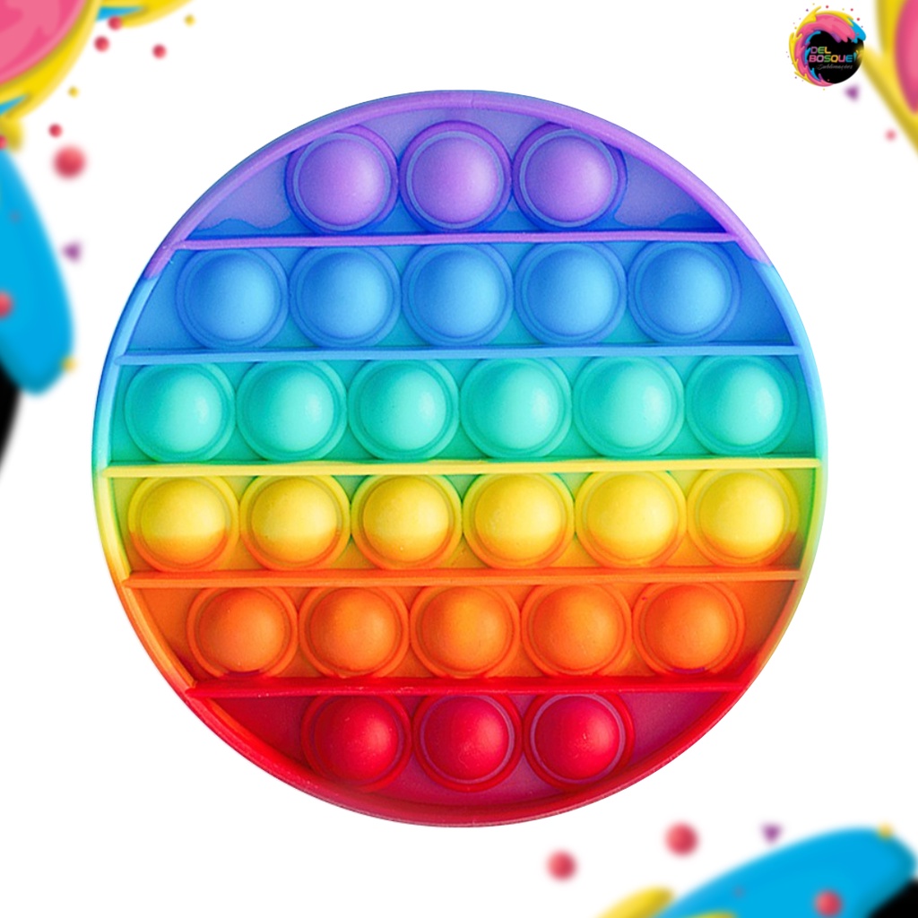 Painel Redondo Sublimado em Tecido Tema Pop It | Shopee Brasil