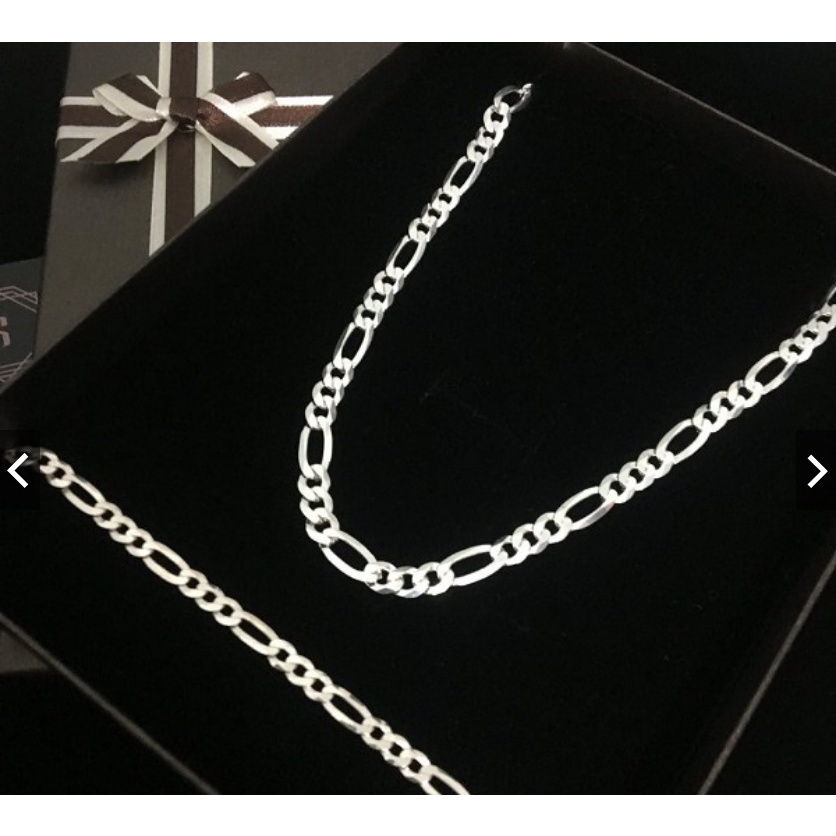 Kit Conjunto Corrente e Pulseira masculino Banhada A Prata 925 top colar 60cm 3x1 | Shopee Brasil