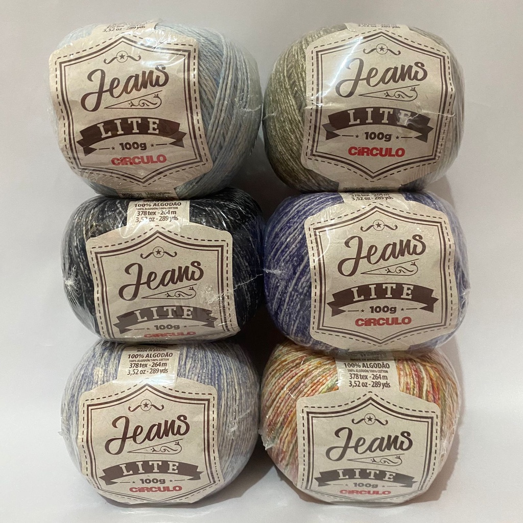 Linha /Fio Jeans LITE - 100g - Circulo | Shopee Brasil