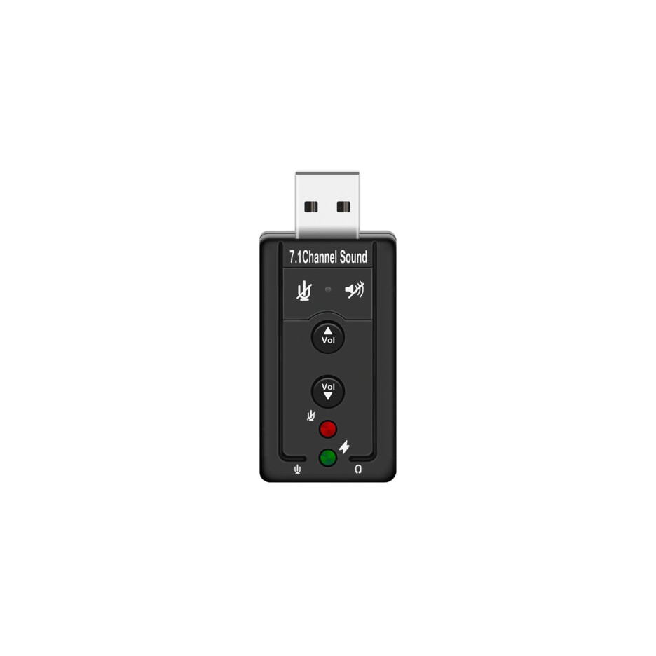 Placa de Som Adaptador USB Virtual 7.1 Canais LOROTEC - LT-015 | Shopee ...