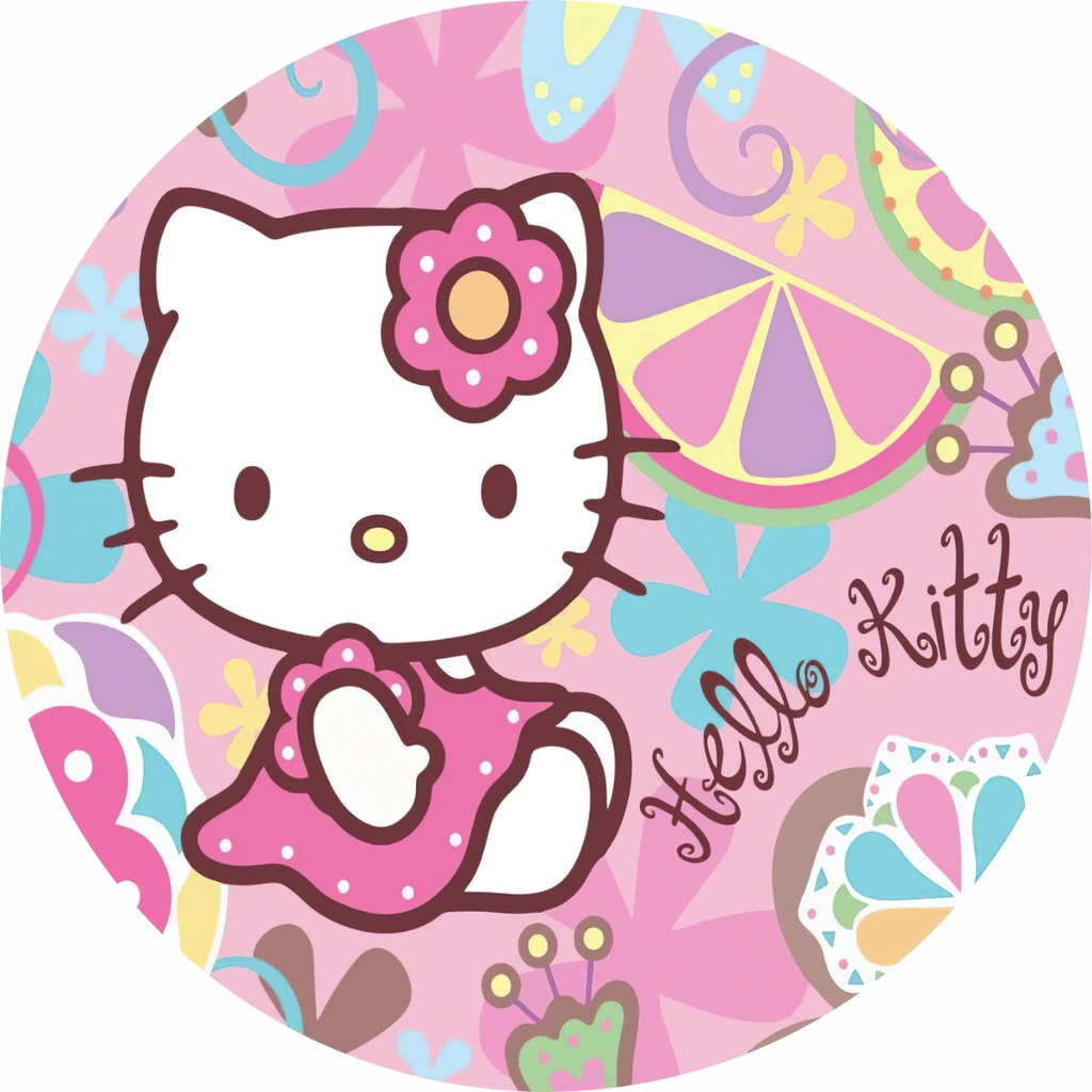 Painel Redondo Hello Kitty | Shopee Brasil