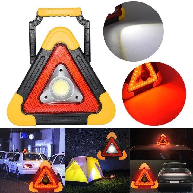 Triangulo Sinalizador Leds Carro Luminoso Segurança Aviso | Shopee Brasil
