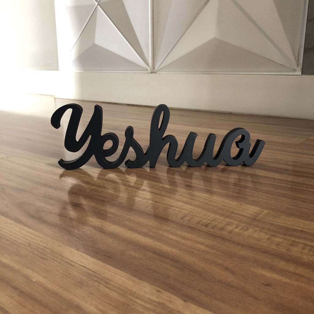 Placa Personalizada Decorativa Yeshua 35cm | Shopee Brasil