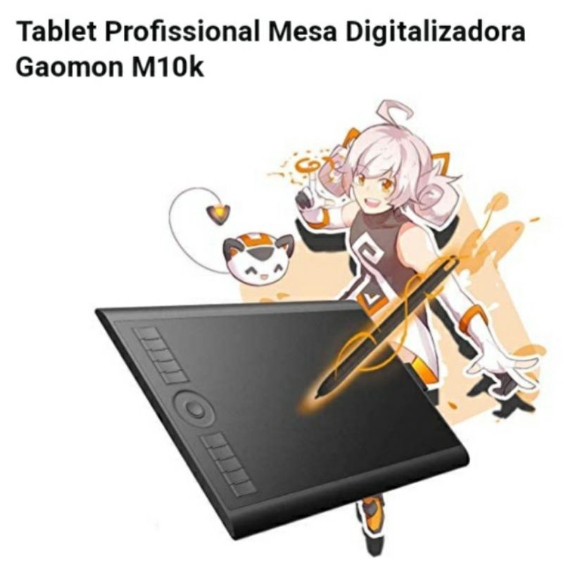 Gaomon m10k tablet mesa profissonal | Shopee Brasil