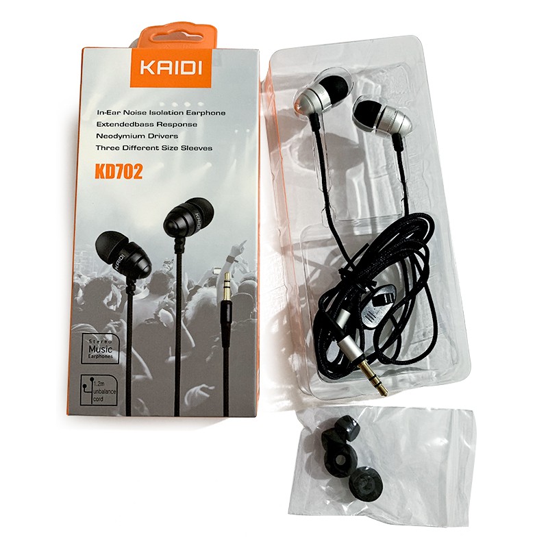 Fones de ouvido esportivos Kaidi Kd-702 intra-auriculares originais ...