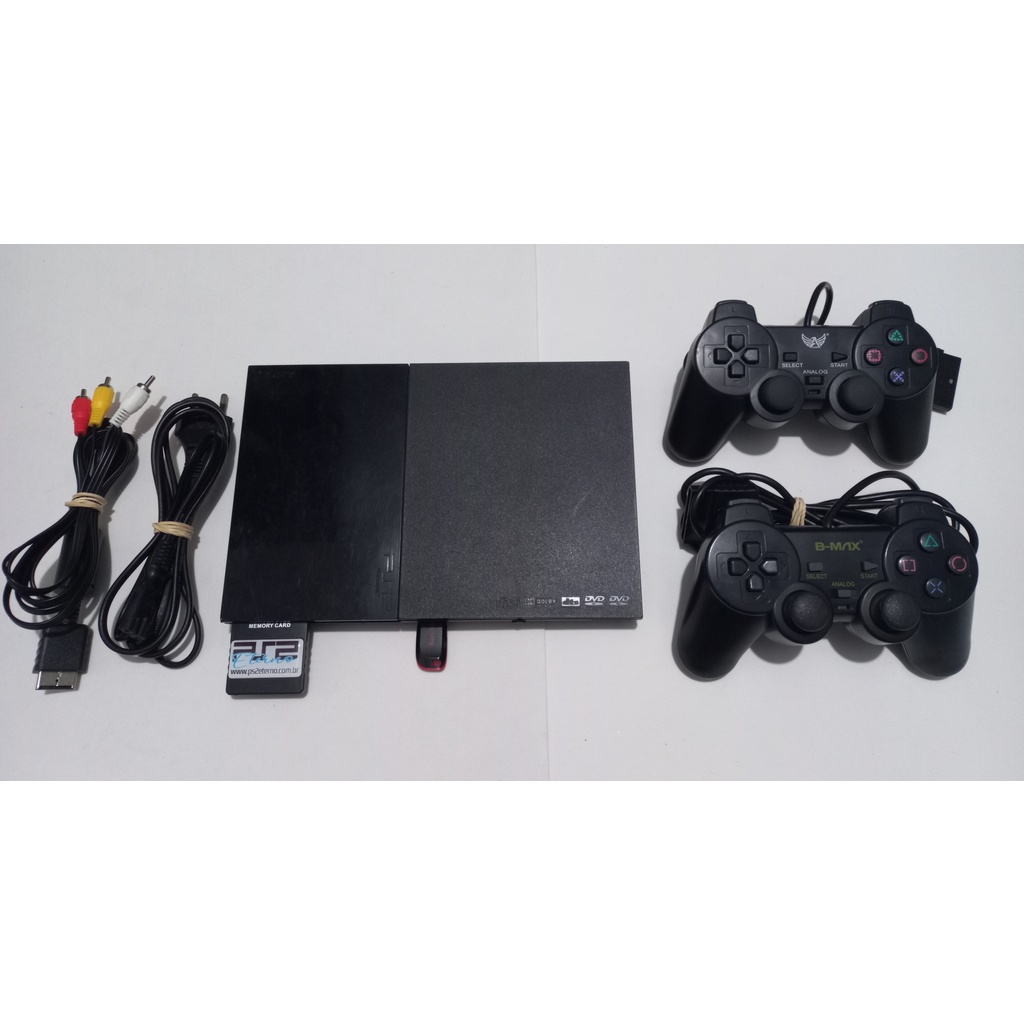 playstation 2 slim COM JOGOS | Shopee Brasil