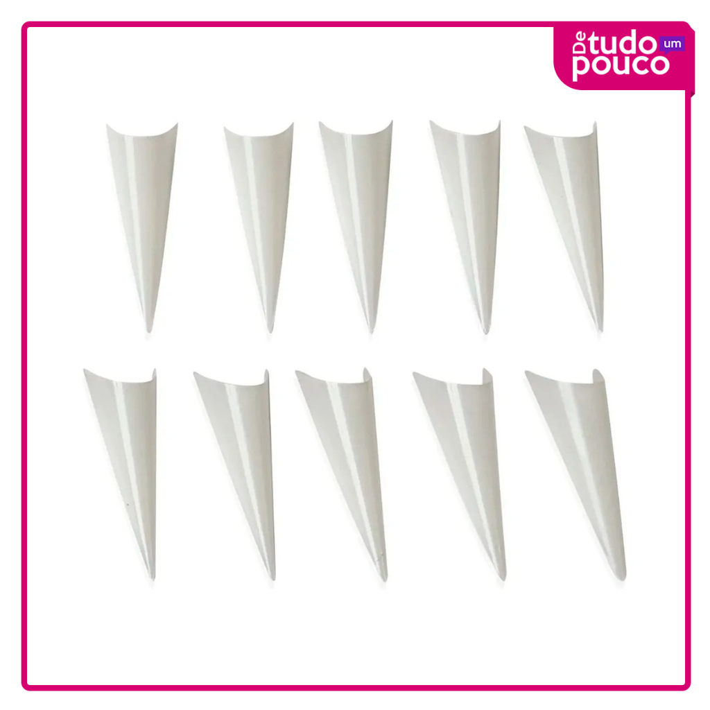 Caixa C/ 100 Tips Vamp Unhas Nails Acrigel Profissional | Shopee Brasil