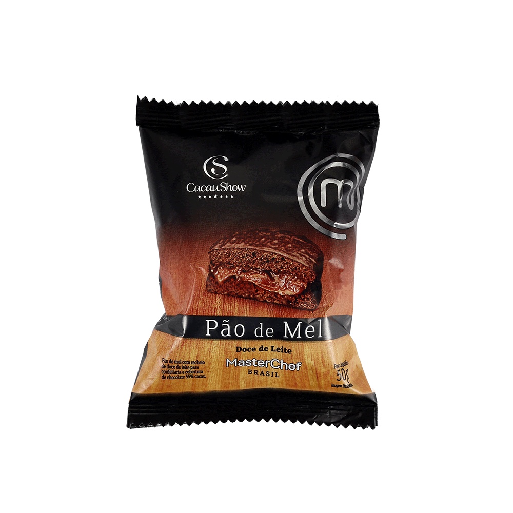 Pão de mel doce de leite 50 MasterChef by Cacau Show | Shopee Brasil