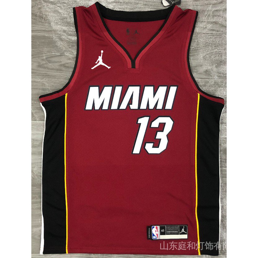 5BjS-Camisa N-BA Prensada A Quente Miami Heat no . 13 Adebayo 2021 ...