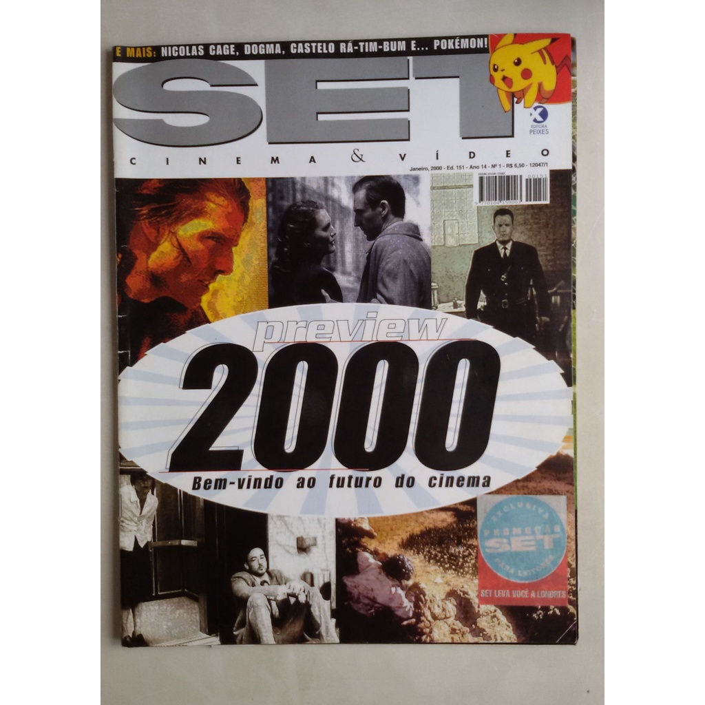 Revista Set Cinema 151 Nicolas Cage Dogma Pokemon 313n | Shopee Brasil