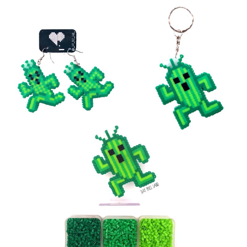 Cactuar Final Fantasy em pixel Arte ( Acessório e Colecionável ...