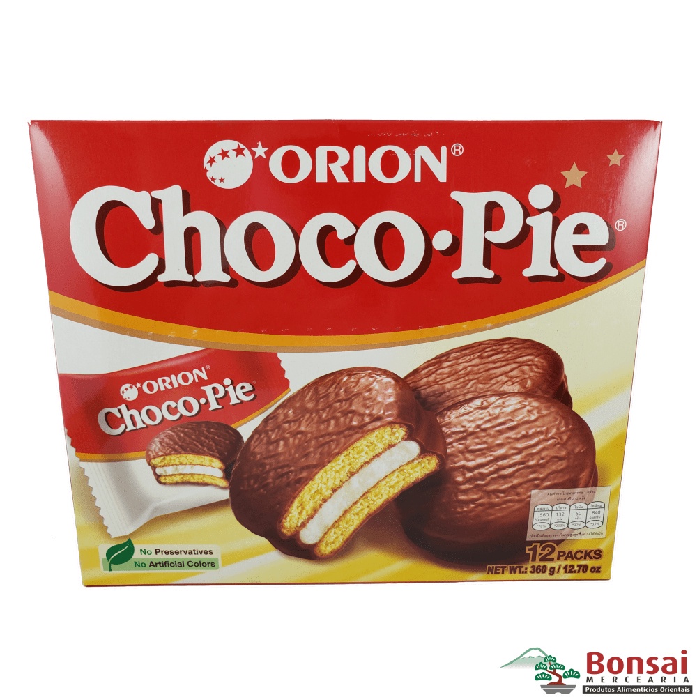 Choco Pie sabor original Orion 12un 360g | Shopee Brasil
