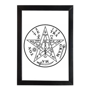 Quadro Esoterico Tetragrammaton Pentagrama Gnosis | Shopee Brasil