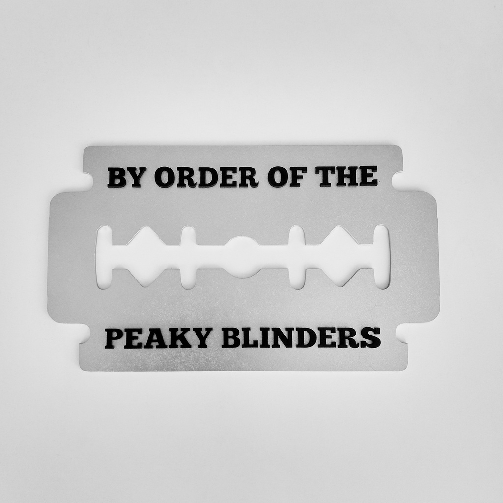 Placa Quadro Decorativo Peaky Blinders Série Lâmina Com Escritas Em ...