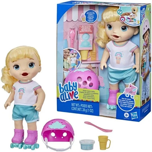 Boneca Baby Alive Aprendendo A Andar De Patins Loira - Hasbro F5354 ...