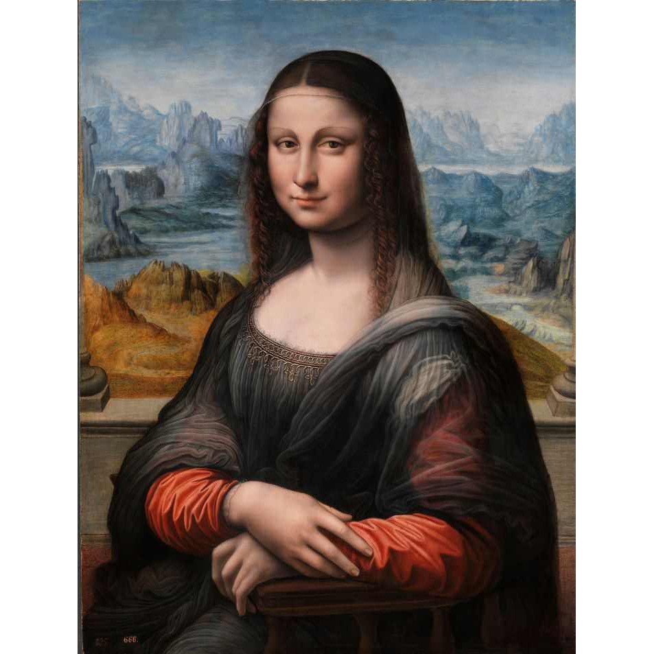 Mona Lisa (Prado) - Leonardo da Vinci - Tela Canvas Para Quadro ...