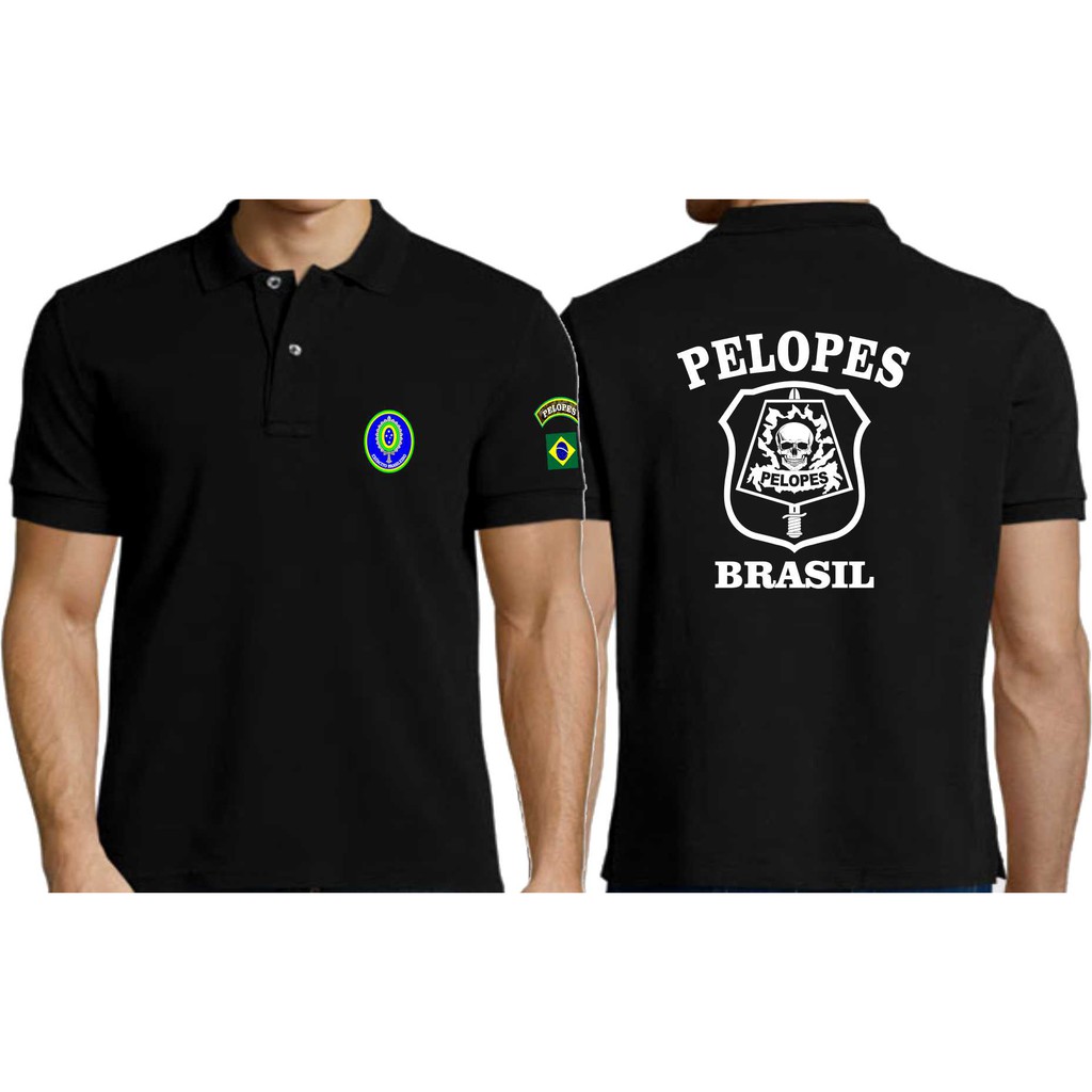 Camisa gola polo Pelopes operações especiais exército militar alusiva ...
