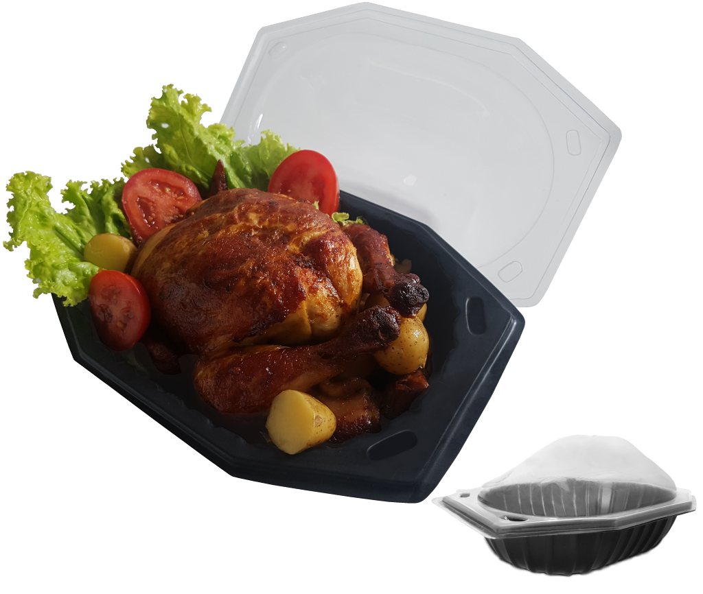 Embalagem P/ Frango Assado Preto 300 unidades | Shopee Brasil