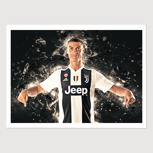 Quadro Decorativo Cristiano Ronaldo CR7 Aqui 45x33 A3 | Shopee Brasil