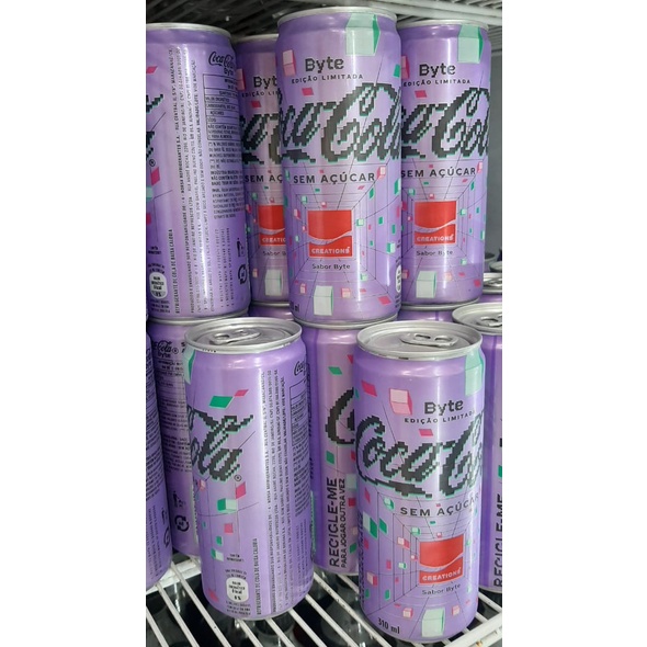 Nova Cola Cola Byte 310 ml - Edição Limitada (3 latas) | Shopee Brasil