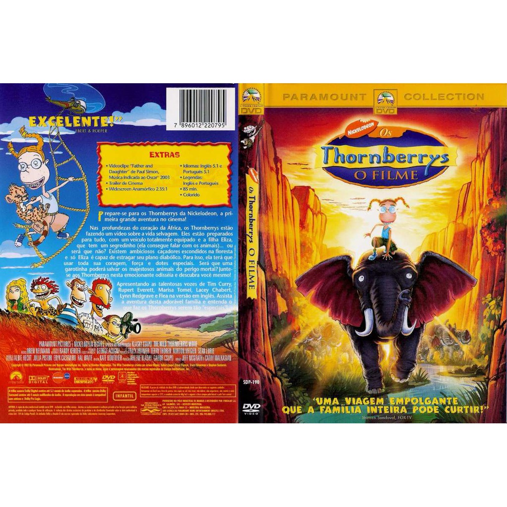 Dvd Os Thornberrys - O Filme, Infantil / Animação, Original | Shopee Brasil
