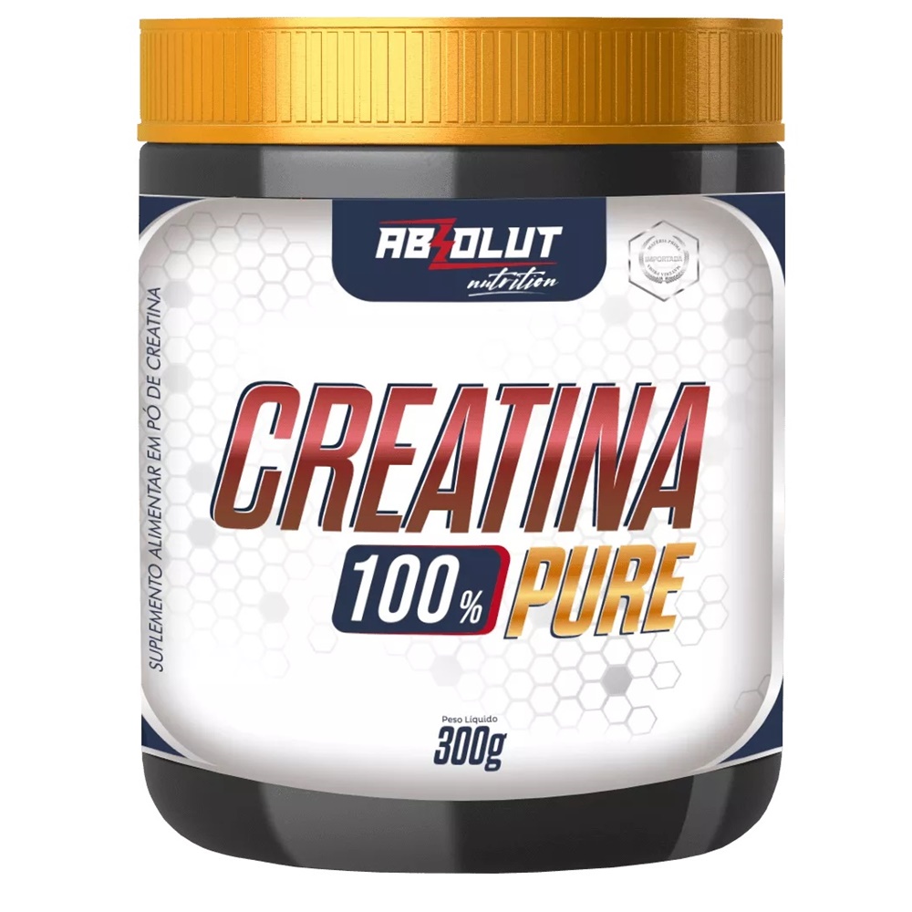 Creatina 300g 100 Pure Micronizada E Monohidratada Absolut Nutrition