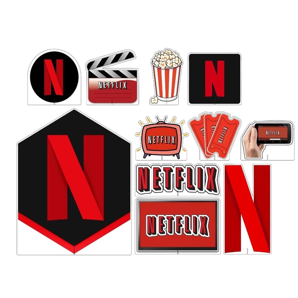 Kit Netflix 6 Displays De Mdf De 20cm | Shopee Brasil