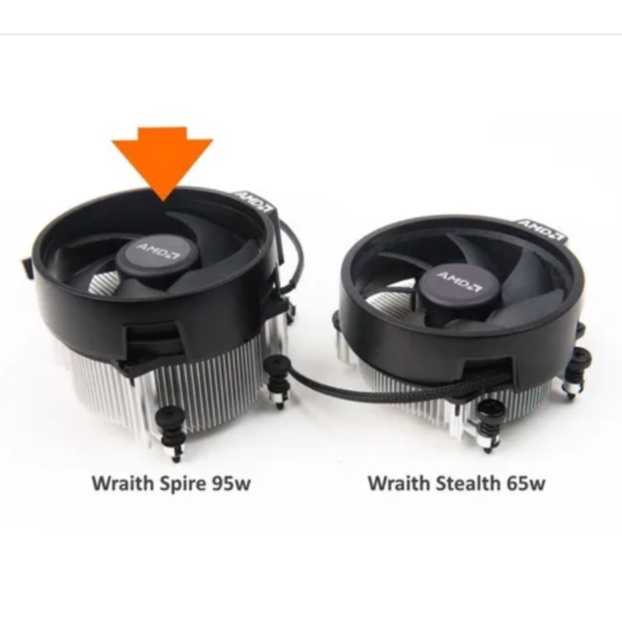 Cooler Amd Ryzen - Wraith Spire Original Am4 95w S/led (Usado) | Shopee ...