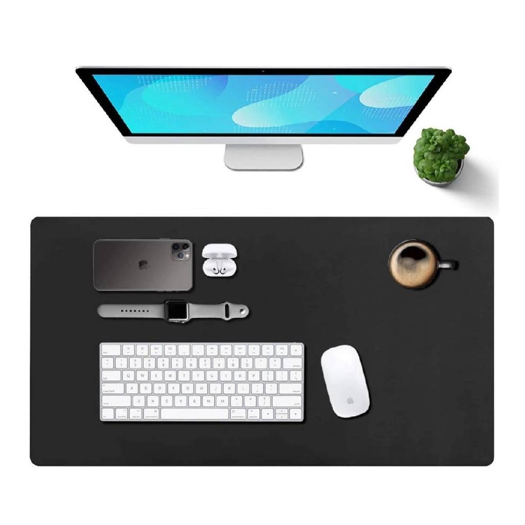 Mouse Pad 90x40 Grande Sintetico Premium Slim Antiderrapante Preto ...