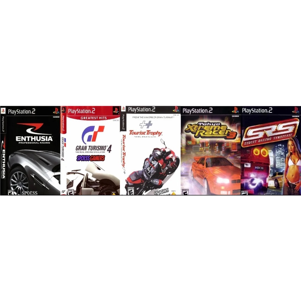 5 Jogos Ps2 Enthusia Gran Turismo Tourist Trophy Tokyo Extreme SRS kit ...