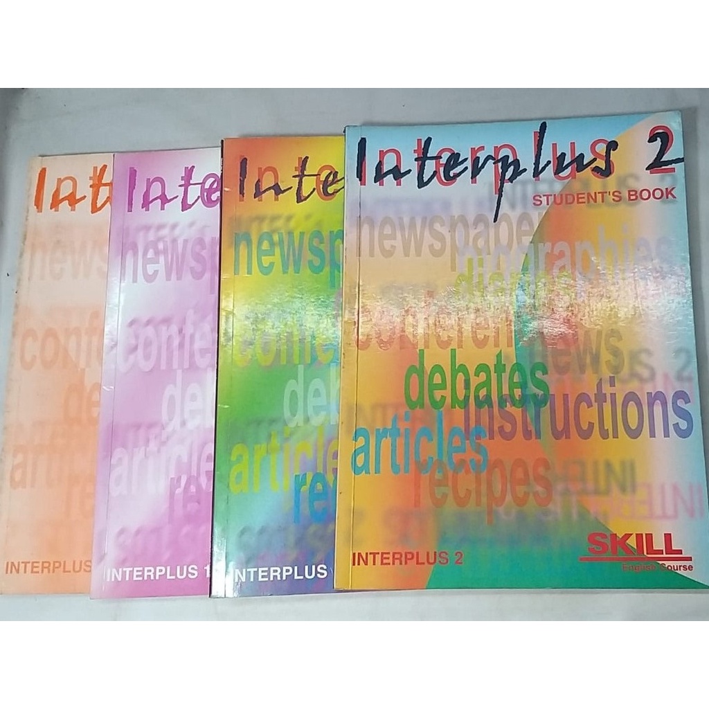Kit 4 Livros Interplus Workbook 1 e 2 | Shopee Brasil