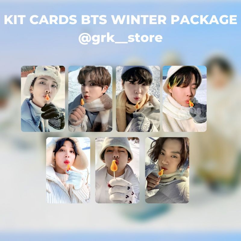 Kit Cards Bts Winter Package | Shopee Brasil