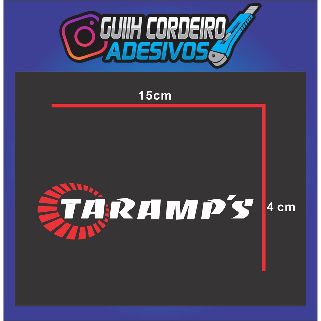 Adesivo Taramps Som Automotivo | Shopee Brasil
