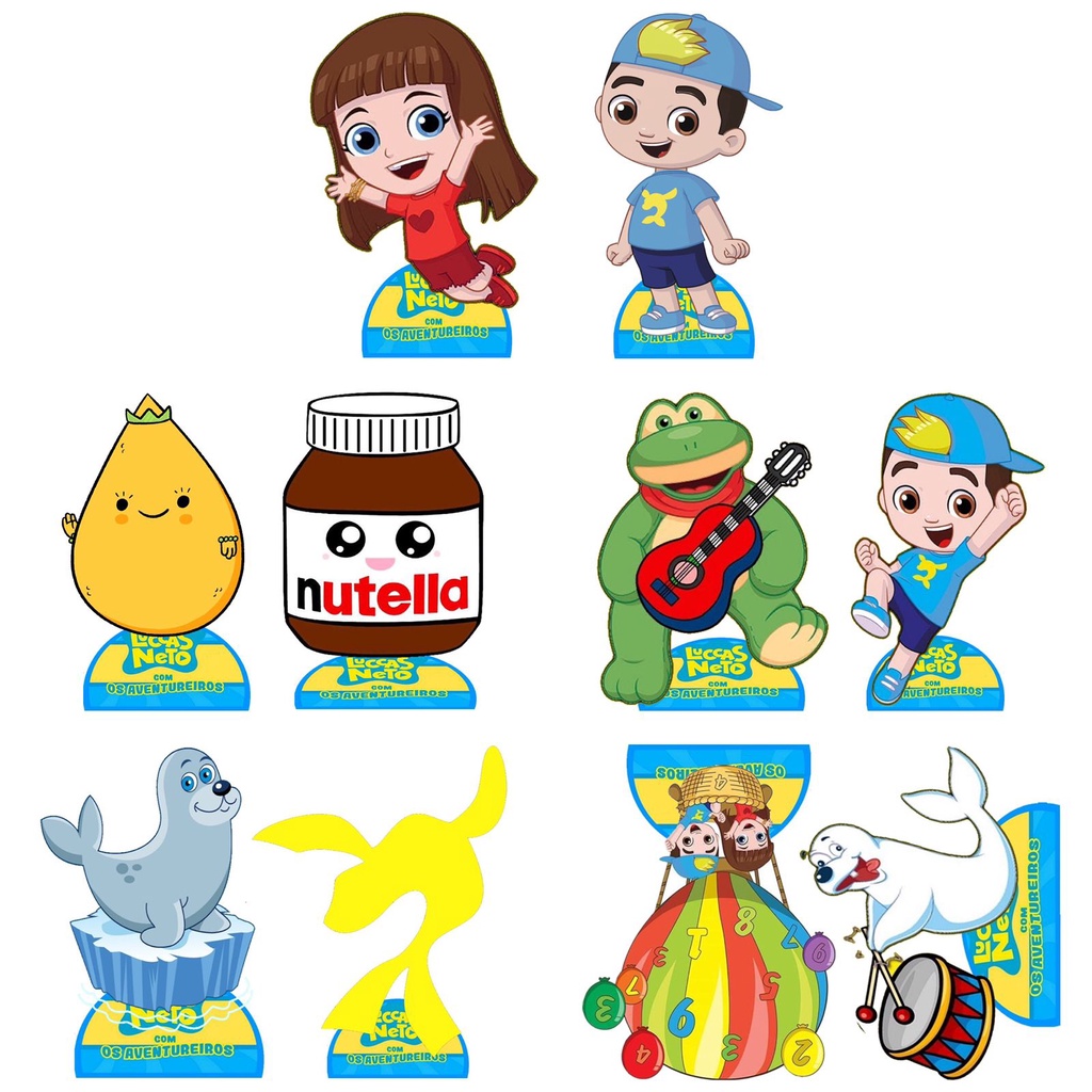 Lucas Neto Bonequinho Cute - 10 Displays de festa 20cm Totens | Shopee ...