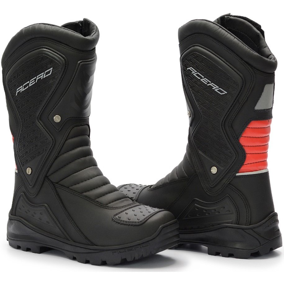 Bota Coturno Motociclista Moto Speed Couro Legitimo Acero | Shopee Brasil