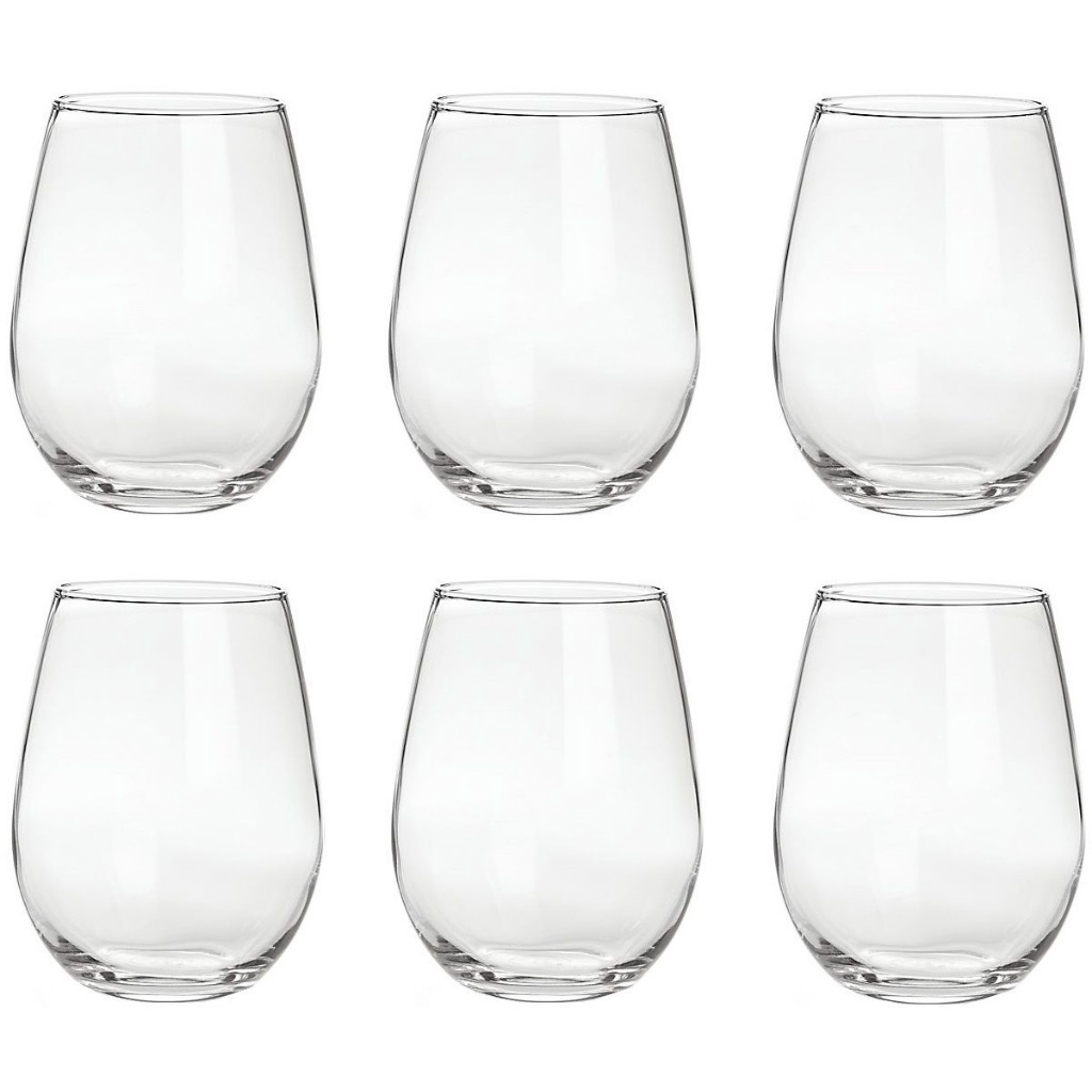 Kit 06 Copos de Vidro Transparente Casa 450 ml | Shopee Brasil