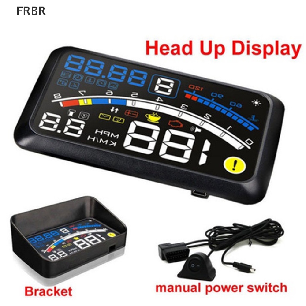 FRBR Universal F4 Head Up Display HUD ODB2 Autovelocímetro De Segurança ...