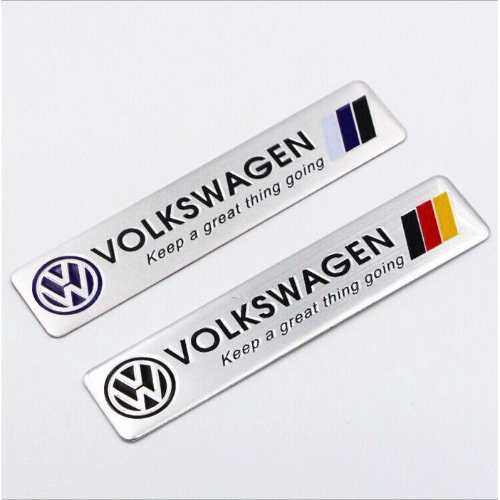 Autocolantes Volkswagen Metal Logotipo V/W Polo Tiguan Passat B5 B6 B7 ...