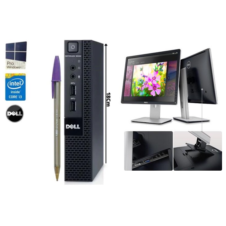 Computador com Monitor Dell Optiplex Mini Core I3 4gb 500gb | Shopee Brasil