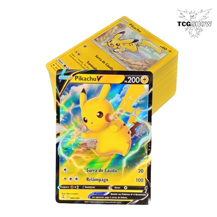 Carta pokemon ULTRA RARA mais 50 cartas ORIGINAIS | Shopee Brasil