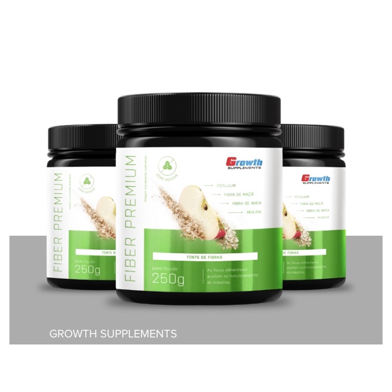 FIBER PREMIUM - Psyllium, Fibra de Maçã, Fibra de Aveia, Inulina (FOS ...