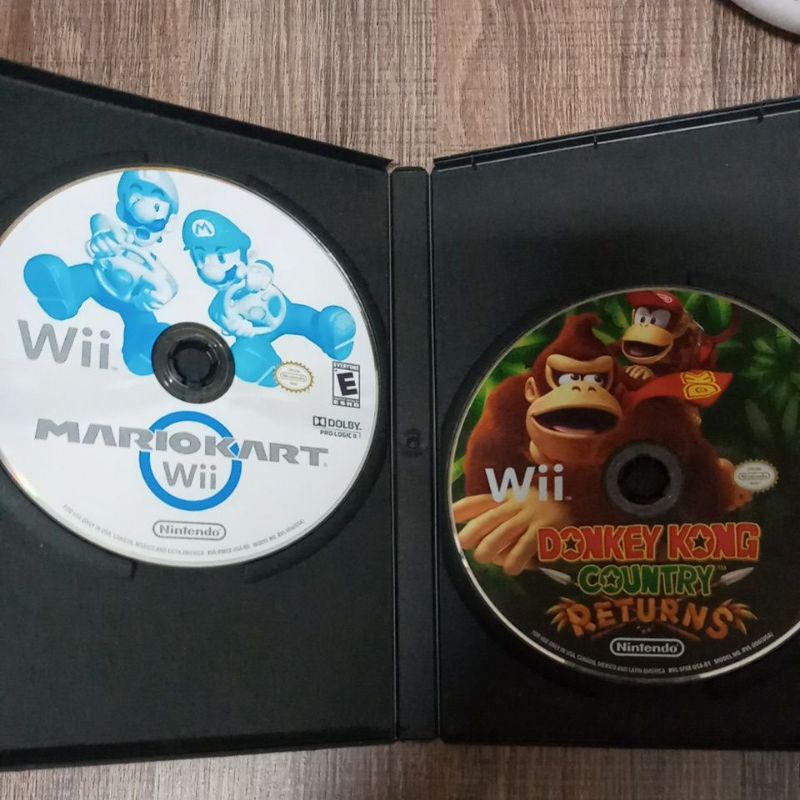DONKEY KONG COUNTRY RETURNS E MARIO KART WII SOMENTE ORIGINAIS SOMENTE ...