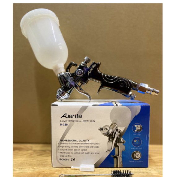 Pistola Spraya K-350 Lvmp Superfície Cromada Pequena Para Reparo 0,8mm ...