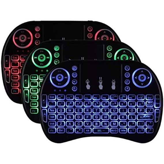 Mini Teclado Keyboard Sem Fio Wireless Iluminado Luz Led | Shopee Brasil